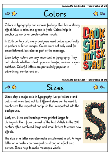 Typography as Art - Flashcards | Design | Key Concepts | Techniques ...