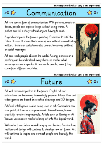 Why Art is Important - Flashcards | Art | Impact | Culture & Expression ...