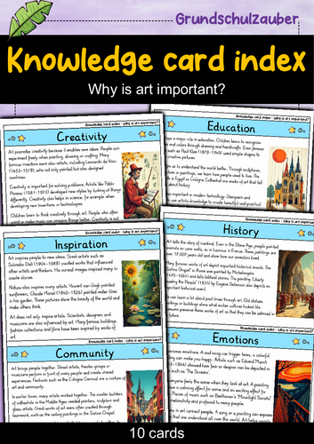 Why Art is Important - Flashcards | Art | Impact | Culture & Expression ...