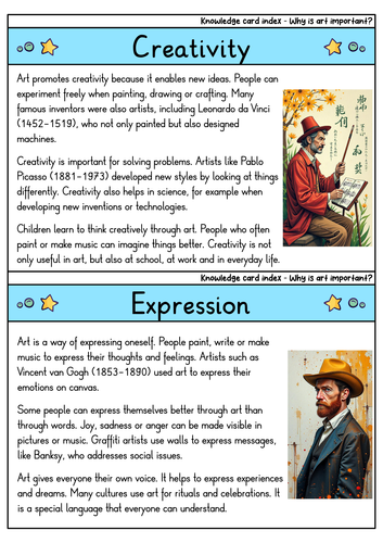 Why Art is Important - Flashcards | Art | Impact | Culture & Expression ...