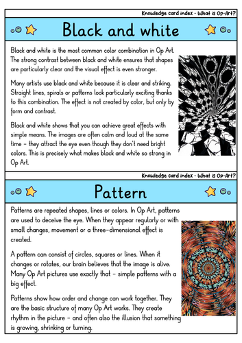 What is Op Art? - Flashcards | Art | Optical Illusions | Key Artists ...