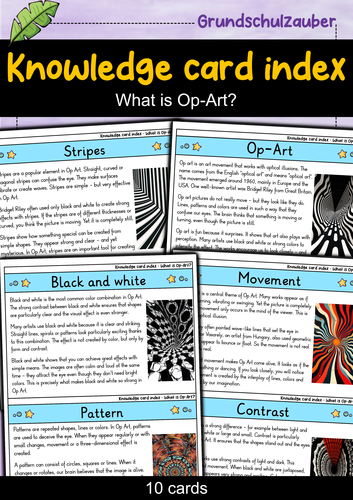 What is Op Art? - Flashcards | Art | Optical Illusions | Key Artists ...