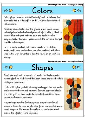 Wassily Kandinsky - Flashcards | Art | Abstract Art | Key Works ...