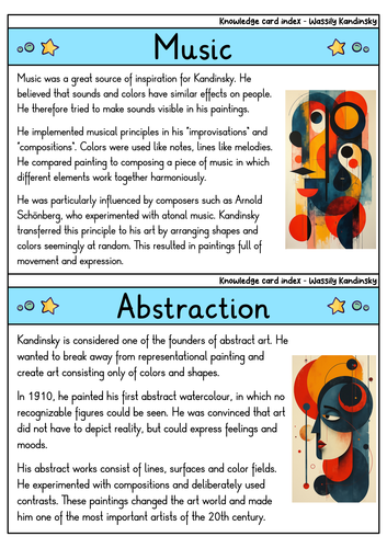 Wassily Kandinsky - Flashcards | Art | Abstract Art | Key Works ...