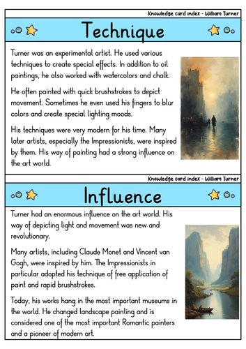 William Turner - Flashcards | Art | Romanticism | Key Works & Legacy ...