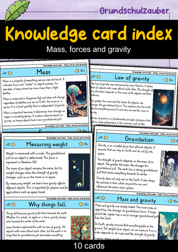 Mass, Forces & Gravity - Flashcards | Physics | Key Concepts | Laws of Motion & Gravity ...