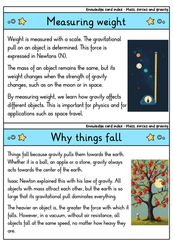 Mass, Forces & Gravity - Flashcards | Physics | Key Concepts | Laws of ...