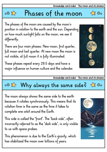 The Moon - Flashcards | Astronomy | Phases, Surface & Exploration ...
