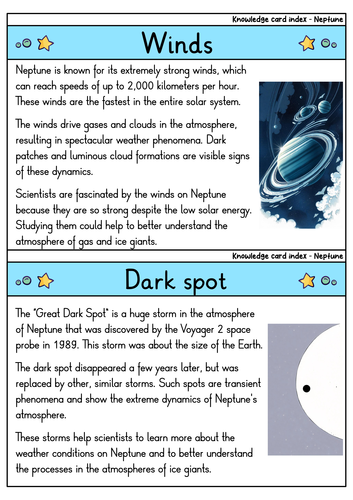 Neptune - Flashcards | Astronomy | Ice Giant | Moons & Atmosphere ...