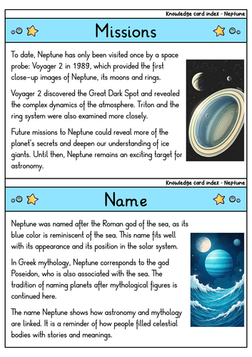 Neptune - Flashcards | Astronomy | Ice Giant | Moons & Atmosphere ...