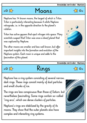Neptune - Flashcards | Astronomy | Ice Giant | Moons & Atmosphere ...