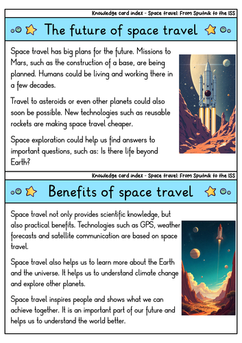 Space Exploration - From Sputnik to the ISS - Flashcards | Space ...