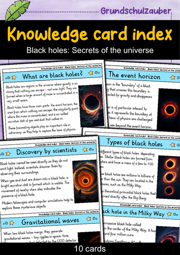 Black Holes - Flashcards | Astronomy | Key Concepts | Formation ...
