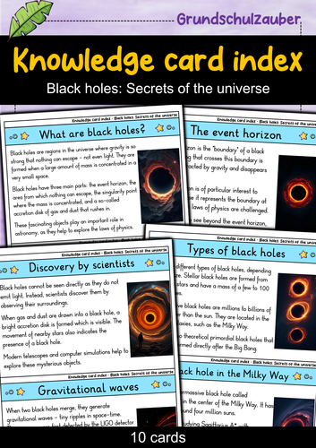 Black Holes - Flashcards | Astronomy | Key Concepts | Formation ...