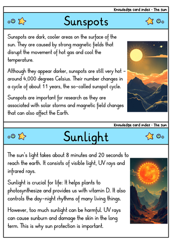 The Sun - Flashcards | Astronomy | Structure | Solar System & Energy ...