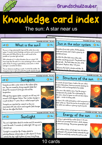 The Sun - Flashcards | Astronomy | Structure | Solar System & Energy ...