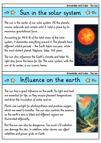 The Sun - Flashcards | Astronomy | Structure | Solar System & Energy ...