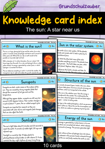 The Sun - Flashcards | Astronomy | Structure | Solar System & Energy ...