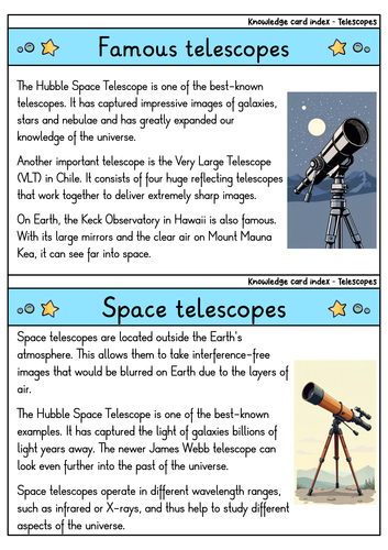 Telescopes - Windows to the Universe - Flashcards | Astronomy | Types ...