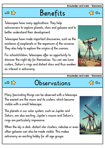 Telescopes - Windows to the Universe - Flashcards | Astronomy | Types ...