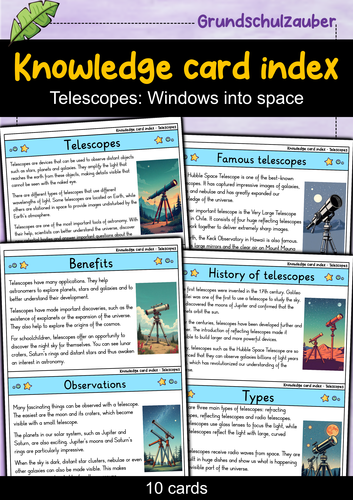 Telescopes - Windows to the Universe - Flashcards | Astronomy | Types ...