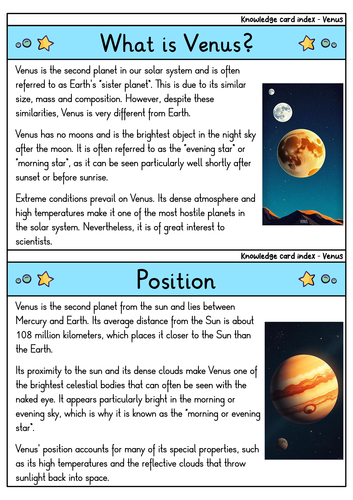 Venus - Flashcards | Astronomy | The Hot Planet | Surface & Atmosphere ...