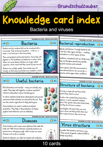 Bacteria and Viruses - Flashcards | Biology | Structure, Reproduction ...