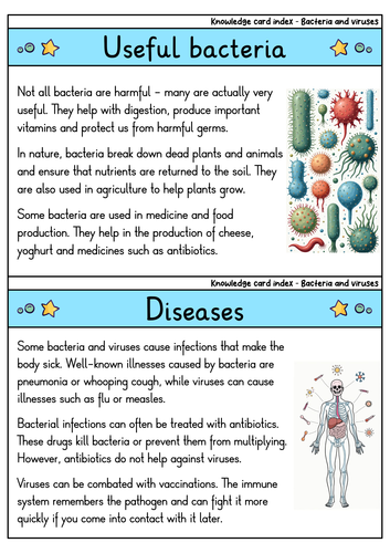 Bacteria and Viruses - Flashcards | Biology | Structure, Reproduction ...