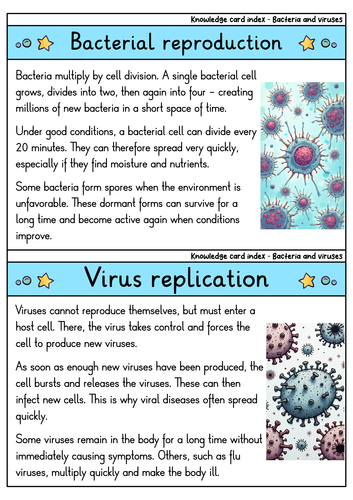 Bacteria and Viruses - Flashcards | Biology | Structure, Reproduction ...