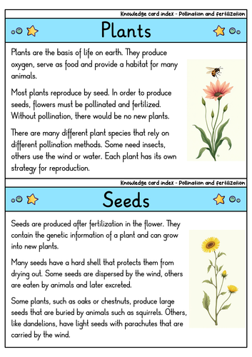 Pollination and Fertilization - Flashcards | Biology | Processes in ...
