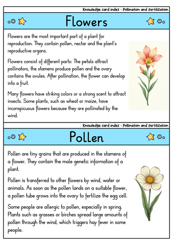 Pollination and Fertilization - Flashcards | Biology | Processes in ...