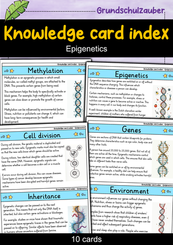 Epigenetics - Flashcards | Biology | Gene Expression & Inheritance ...