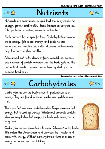 Human Nutrition - Flashcards | Biology | Nutrients, Digestion & Health ...