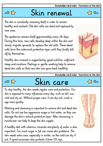Functions of the Skin - Flashcards | Biology | Protection, Regulation ...