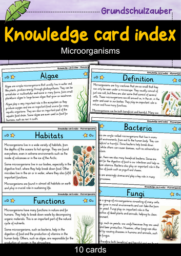 Microorganisms - Flashcards | Biology | Types, Functions & Importance ...