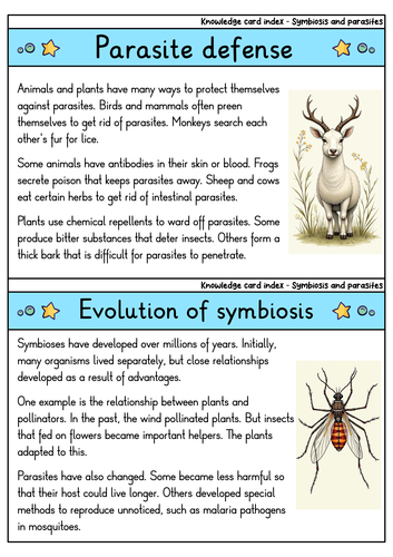 Symbiosis and Parasites - Flashcards | Biology | Types, Interactions ...