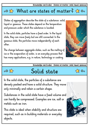 States of Matter - Flashcards | Chemistry | Solid, Liquid, Gas & Plasma ...
