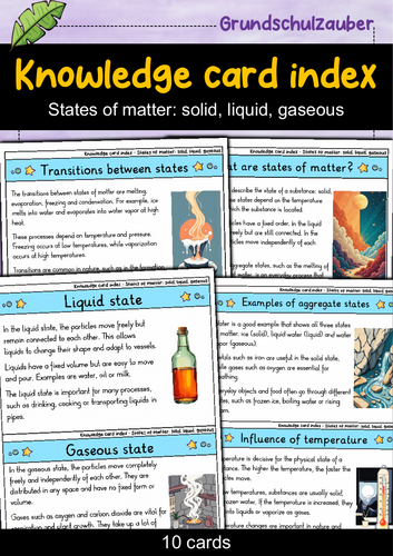 States of Matter - Flashcards | Chemistry | Solid, Liquid, Gas & Plasma ...