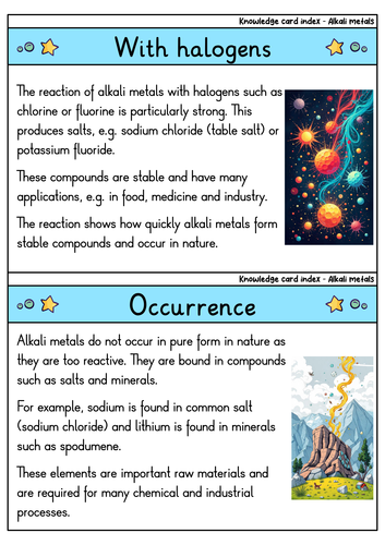 Alkali Metals - Flashcards | Chemistry | Properties, Reactivity & Uses ...