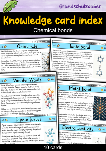 Chemical Bonds - Flashcards | Chemistry | Ionic, Covalent & Metallic ...