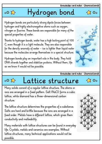 Chemical Bonds - Flashcards | Chemistry | Ionic, Covalent & Metallic ...