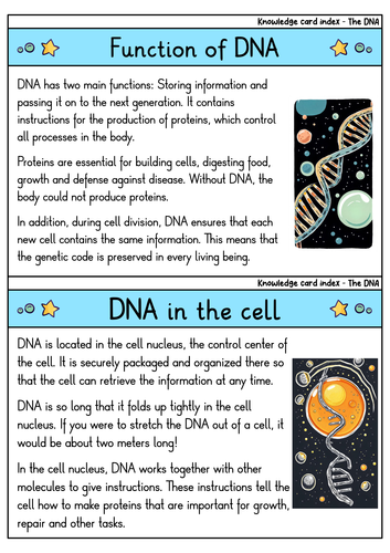 DNA - Flashcards | Biology | Structure, Function & Genetic Information ...