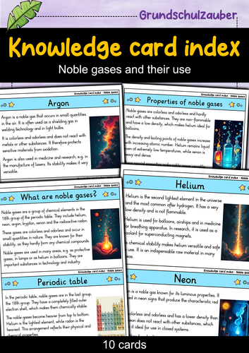 Noble Gases - Flashcards | Chemistry | Properties, Uses ...
