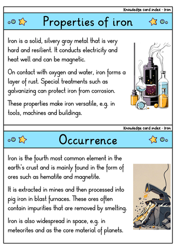 Iron - Flashcards | Chemistry | Properties, Uses & Importance ...