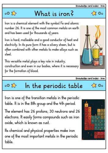Iron - Flashcards | Chemistry | Properties, Uses & Importance ...
