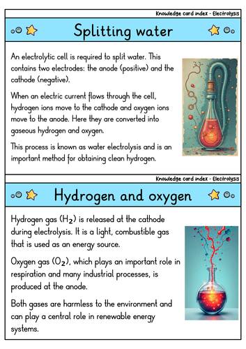 Electrolysis - Flashcards | Chemistry | Process, Applications ...