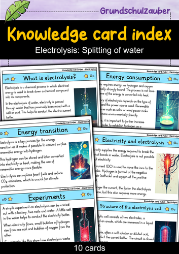 Electrolysis - Flashcards | Chemistry | Process, Applications ...