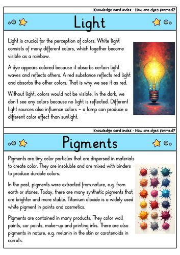 Dyes - Flashcards | Chemistry | Types, Properties & Applications ...