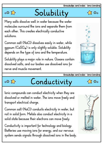 Ionic Bonding - Flashcards | Chemistry | Formation, Properties ...