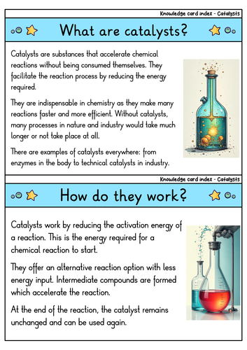Catalysts - Flashcards | Chemistry | Function, Types & Applications ...